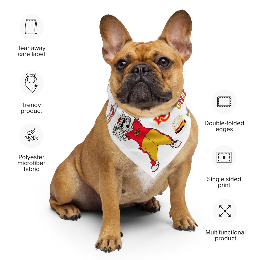 Kansas City Chiefs Bandana Featuring KC Wolf, Patrick Mahomes, Travis ...