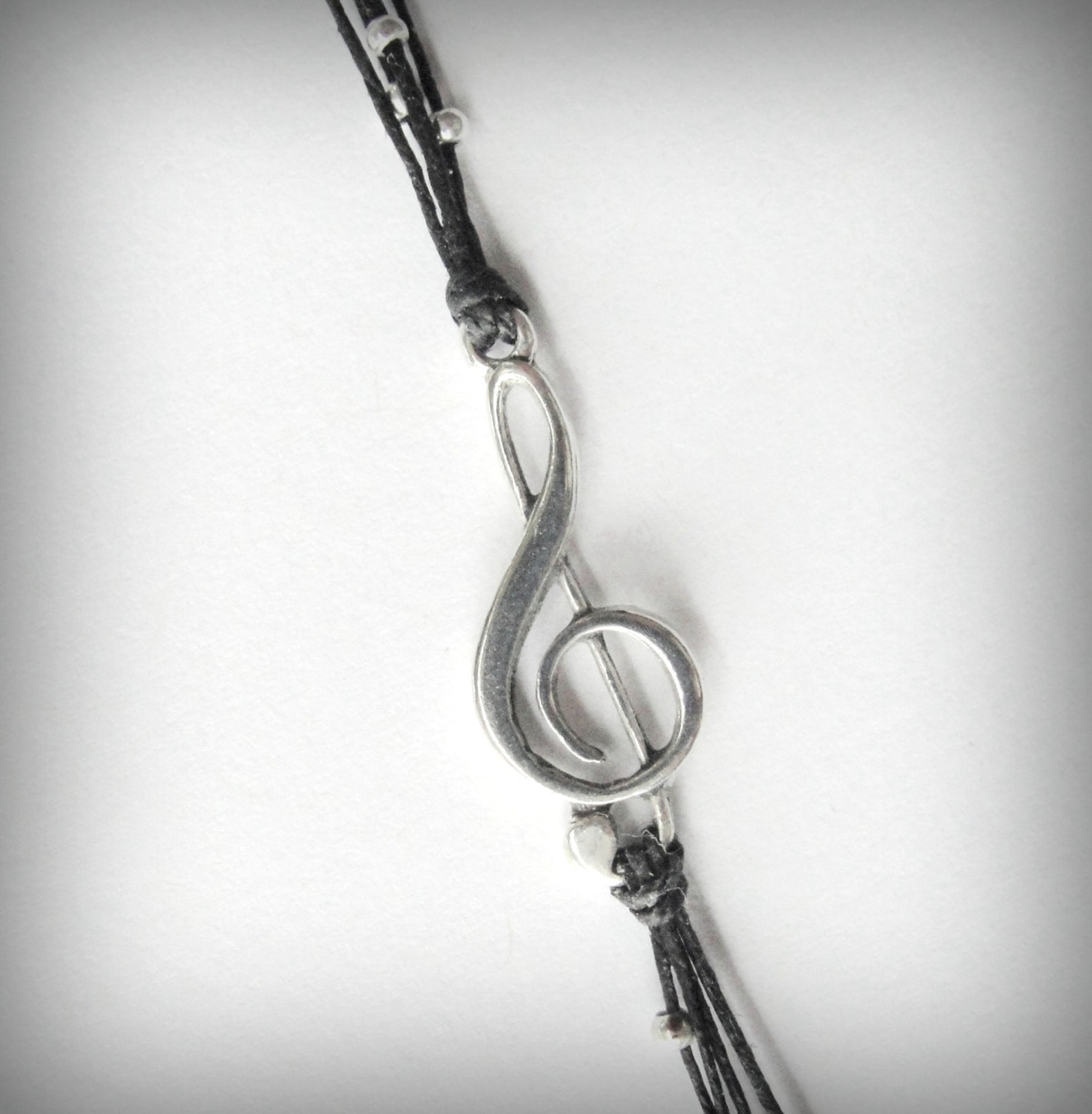 Treble Clef Bracelet Music Jewelry Music Lover Sterling - Etsy