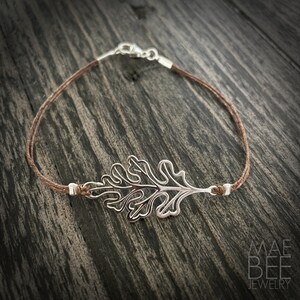 Oak Tree Leaf Bracelet, Gardener Bracelet, Plant Lady Bracelet, Fall ...