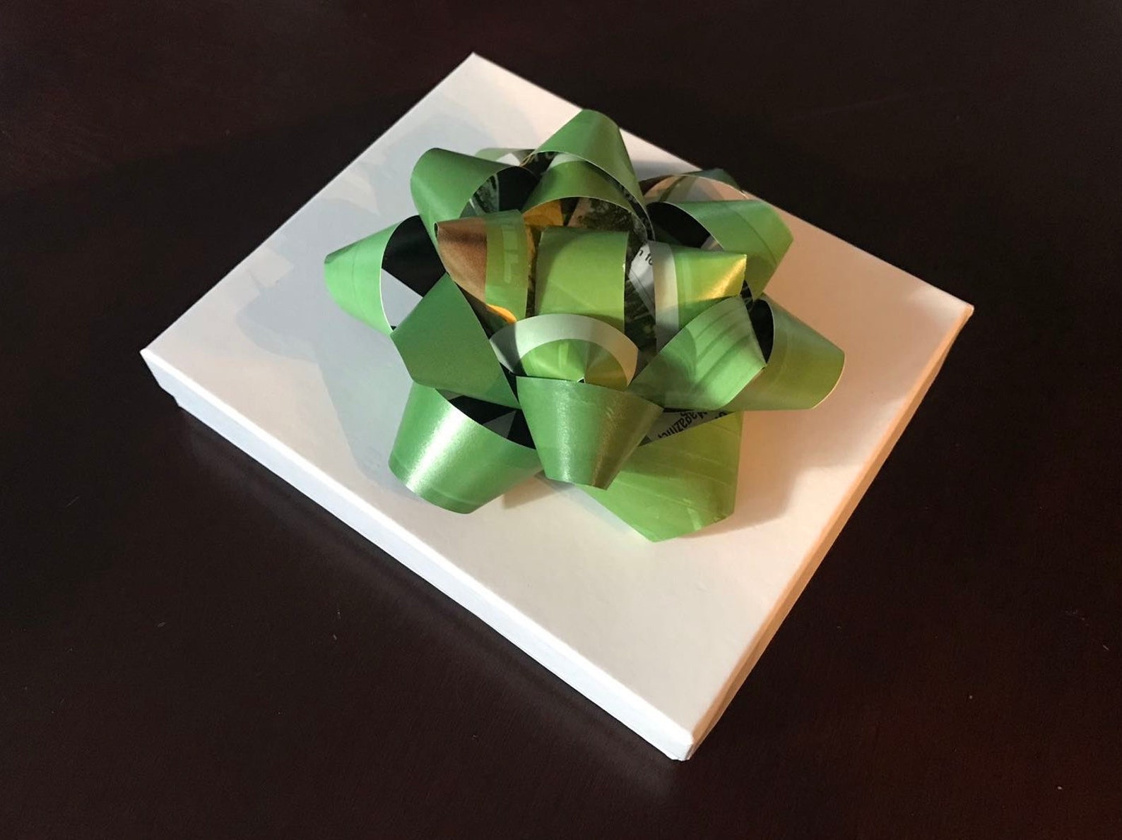 Set of Four Earth Friendly Gift Bows in Greens - Etsy