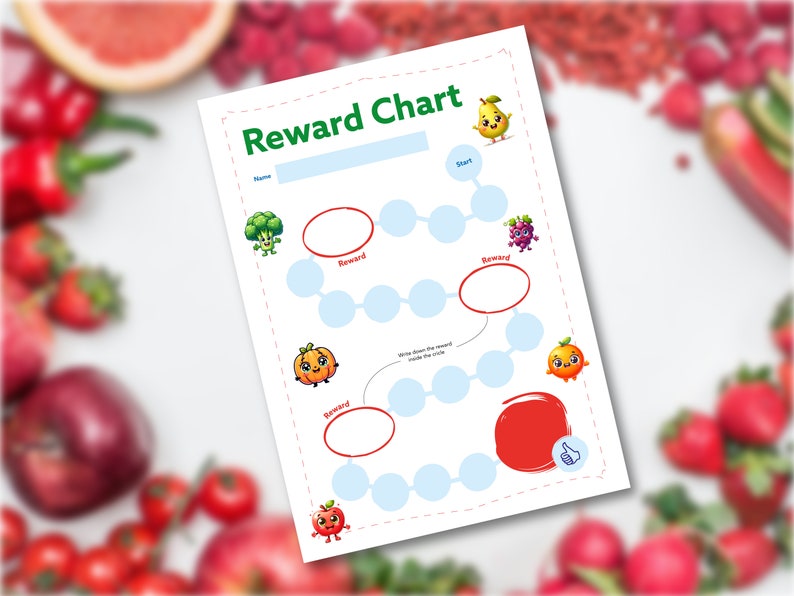 Kids Printable Reward Card for Food Tasting and Picky Eaters ...