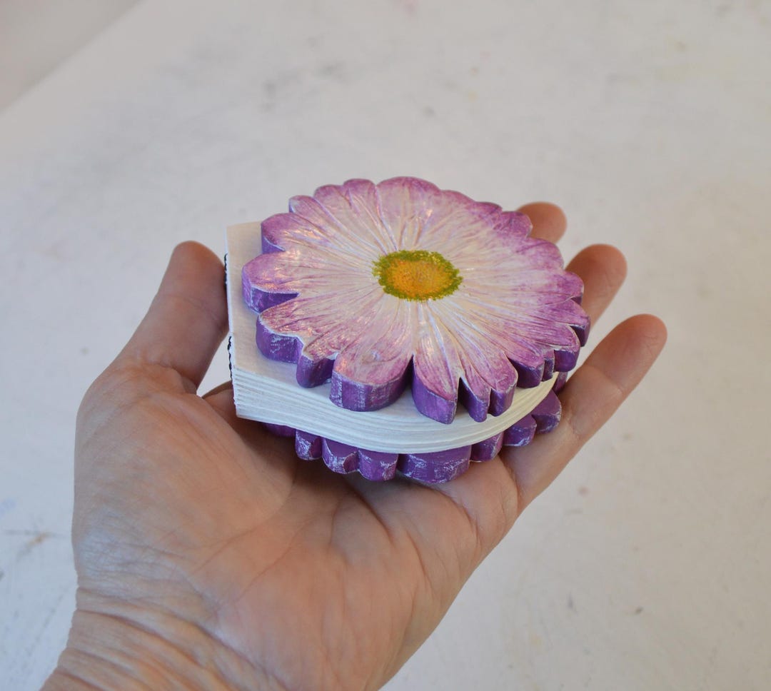 Mini Daisy Sketchbook Art Journal Blank Book Spring Flowers Watercolor ...