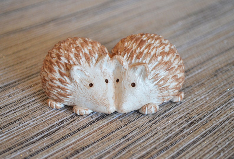 Rustic Hedgehogs Wedding Cake Topper Bride Groom Personalized With Your ...