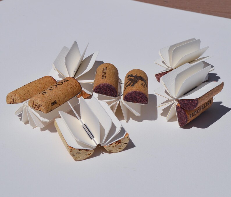 Wine Cork Book Tiny Sketchbook Made From Real Cork Blank Watercolor ...