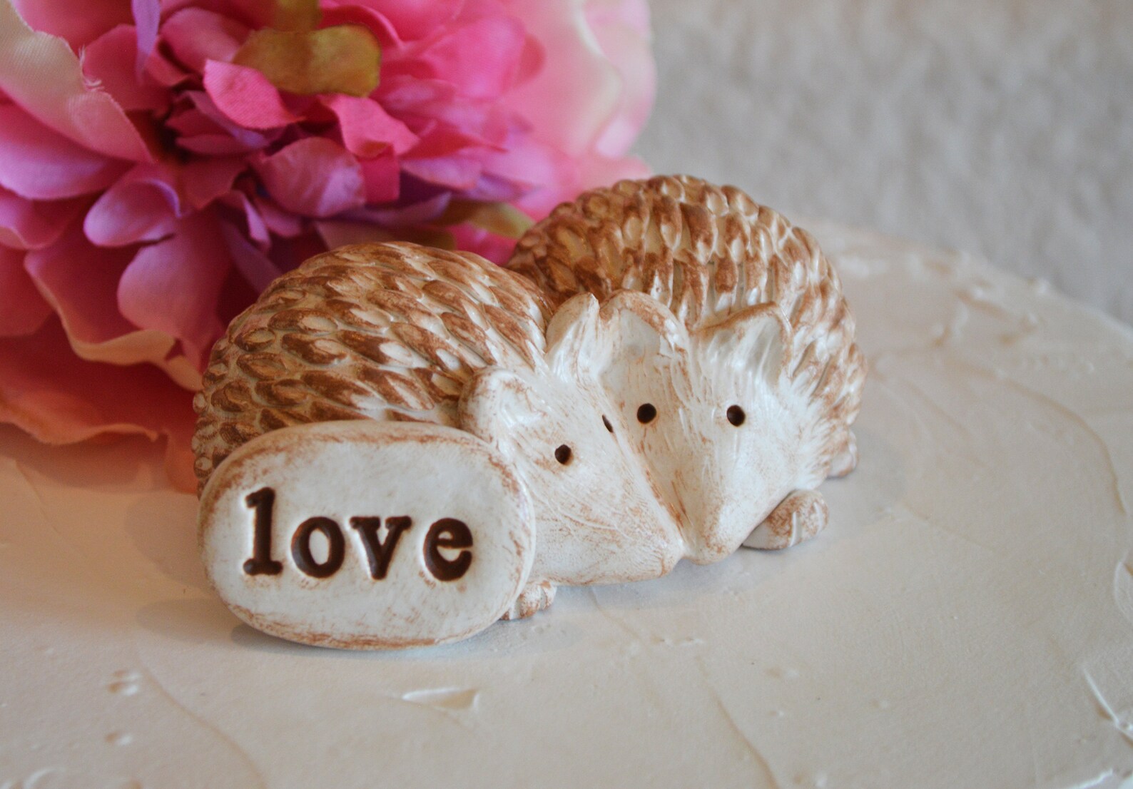 Hedgehogs Snuggling Wedding Cake Topper / Bride Groom / - Etsy