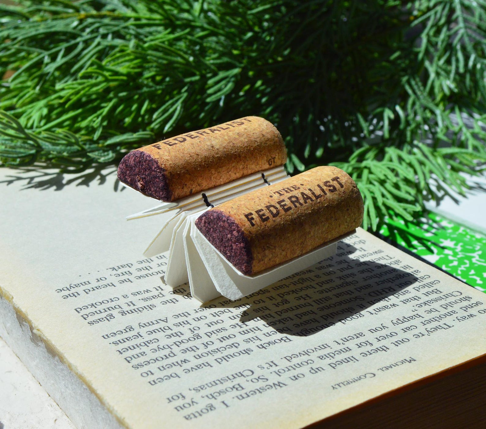 Wine Cork Book Tiny Sketchbook Made From Real Cork Blank Watercolor ...
