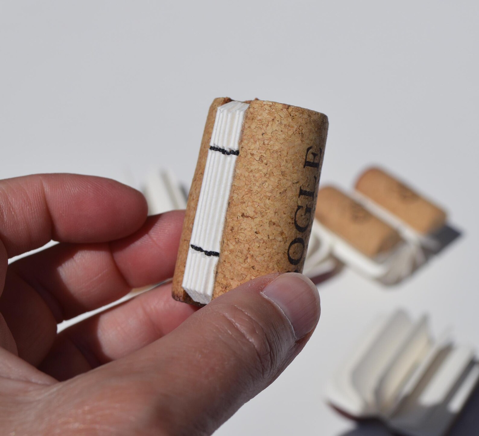 Wine Cork Book Tiny Sketchbook Made From Real Cork Blank Watercolor ...