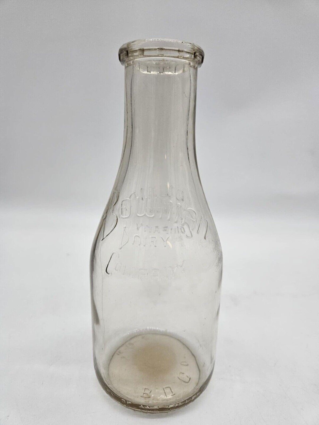 Vintage Borden's Milk Bottle - Embossed - Newark Ohio - Quart - Etsy