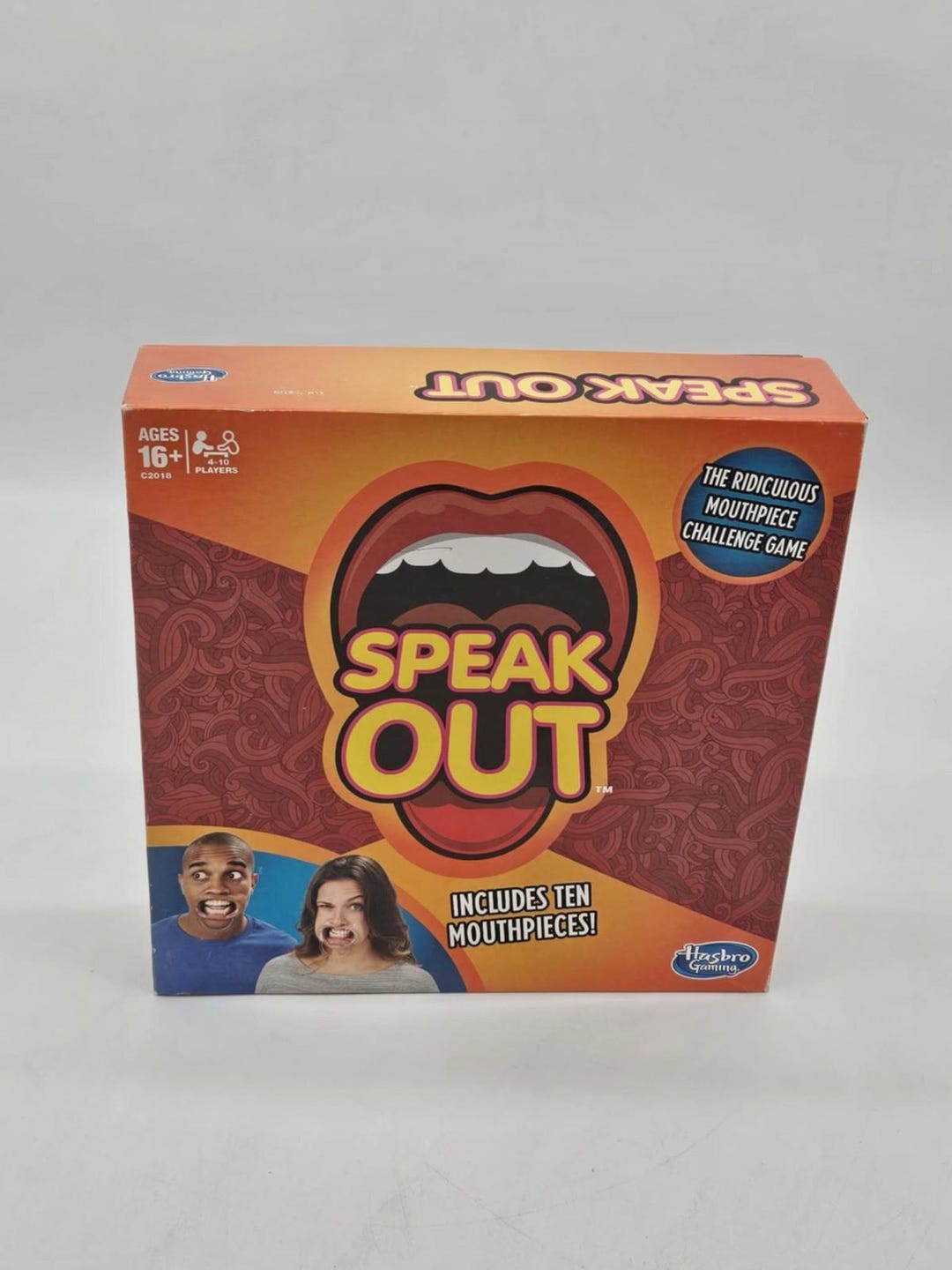 Speak Out Board Game Family Ridiculous Mouthpiece Challenge Fun Hasbro ...
