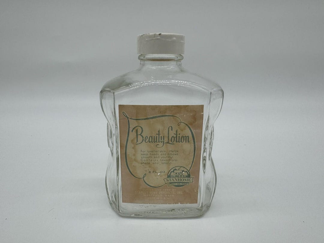 Rare Antique Glass Beauty Lotion Bottle ~ Stanley Home Products, Inc ...