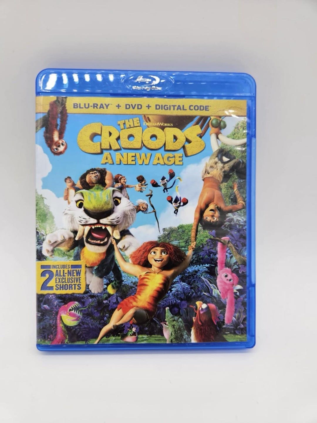 The Croods: a New Age DVD 2020 Cartoon Movie Sequel Prehistoric Caveman ...