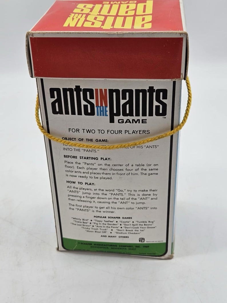 Ants in the Pants Board Game 1969 Schaper 033022DMT - Etsy