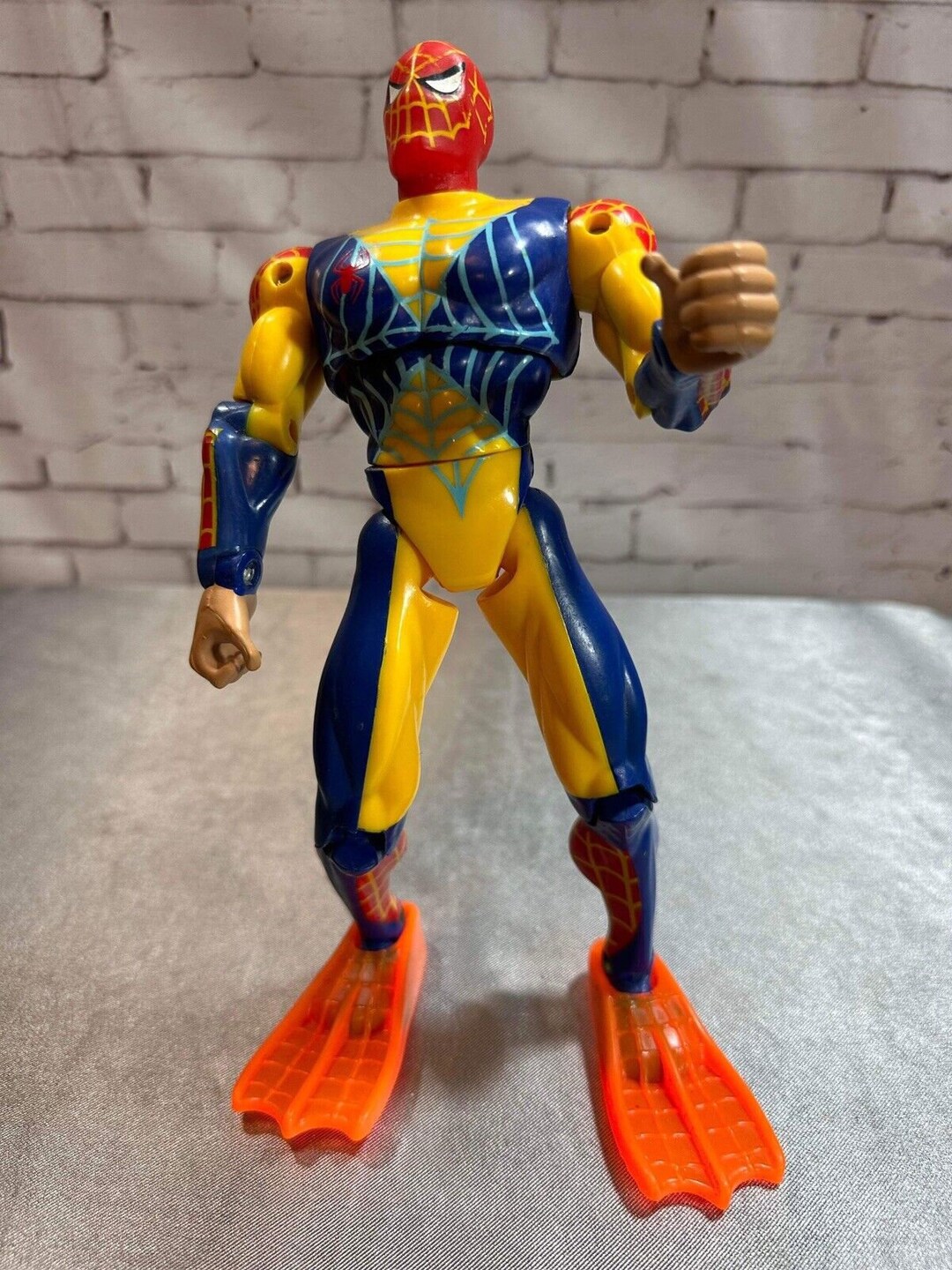 Rare Vintage Spider Man 2000 Action Figure With Flippers Adjustable ...