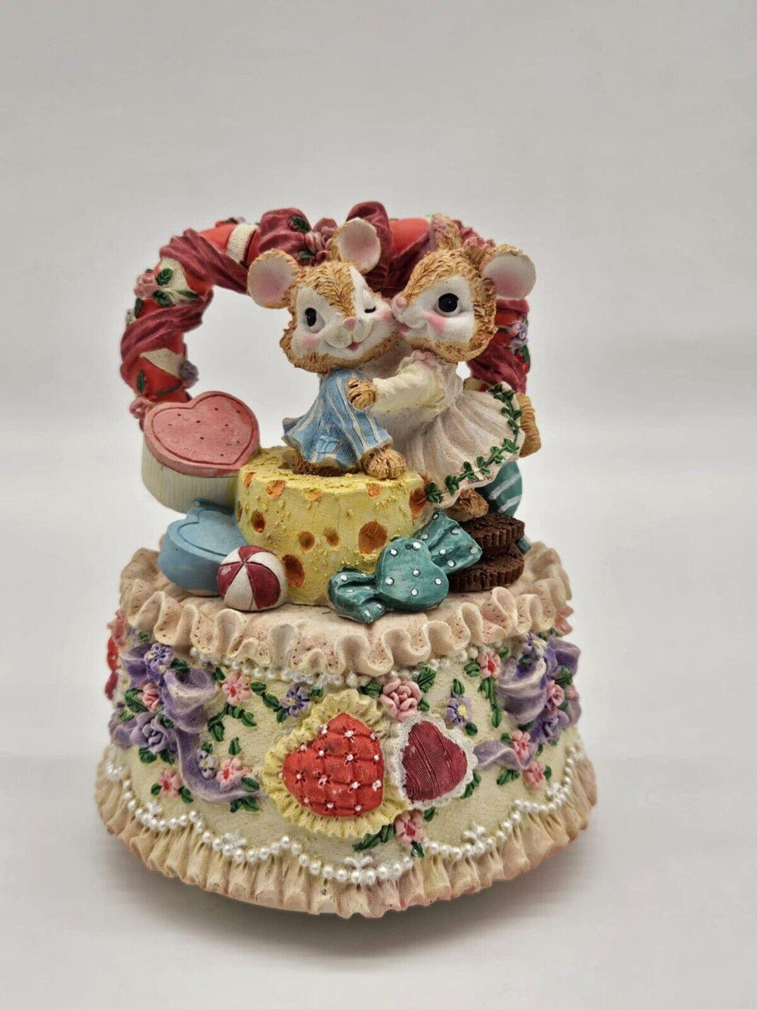 Vintage Beatrix Potter Music Box Rabbits in Porcelain Schmid - Etsy