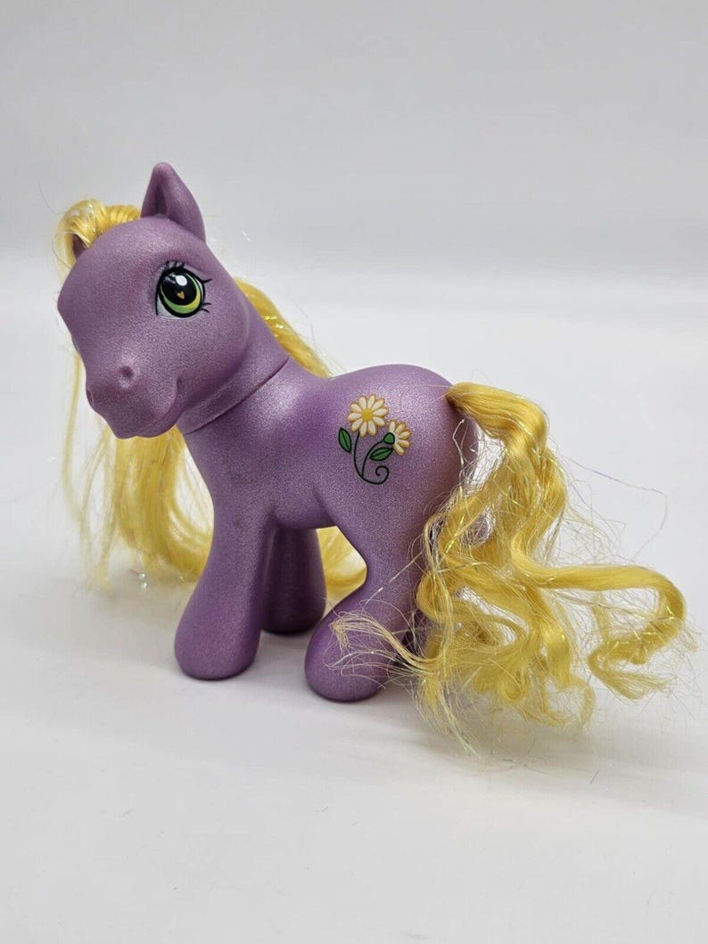 My Little Pony Daisyjo MLP Daisy Flower Cutie Mark G3 Purple Yellow ...