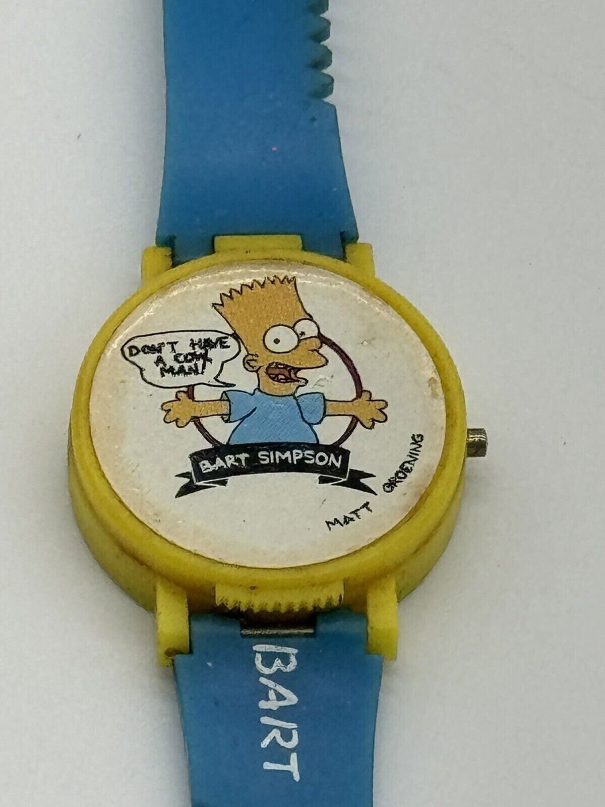 THE SIMPSONS Bart Simpson 1990 Vintage Nelsonic Watch dont Have A Cow ...