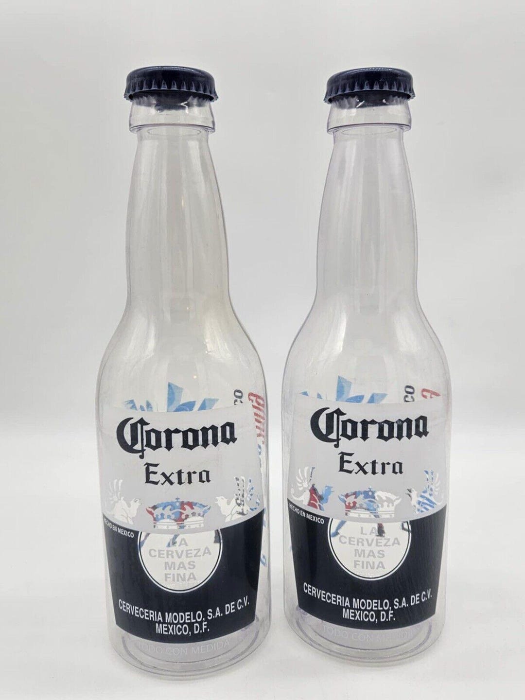 2 1970s LARGE Plastic Cerveza Corona Beer Bottle Mexico Mexican Cantina ...