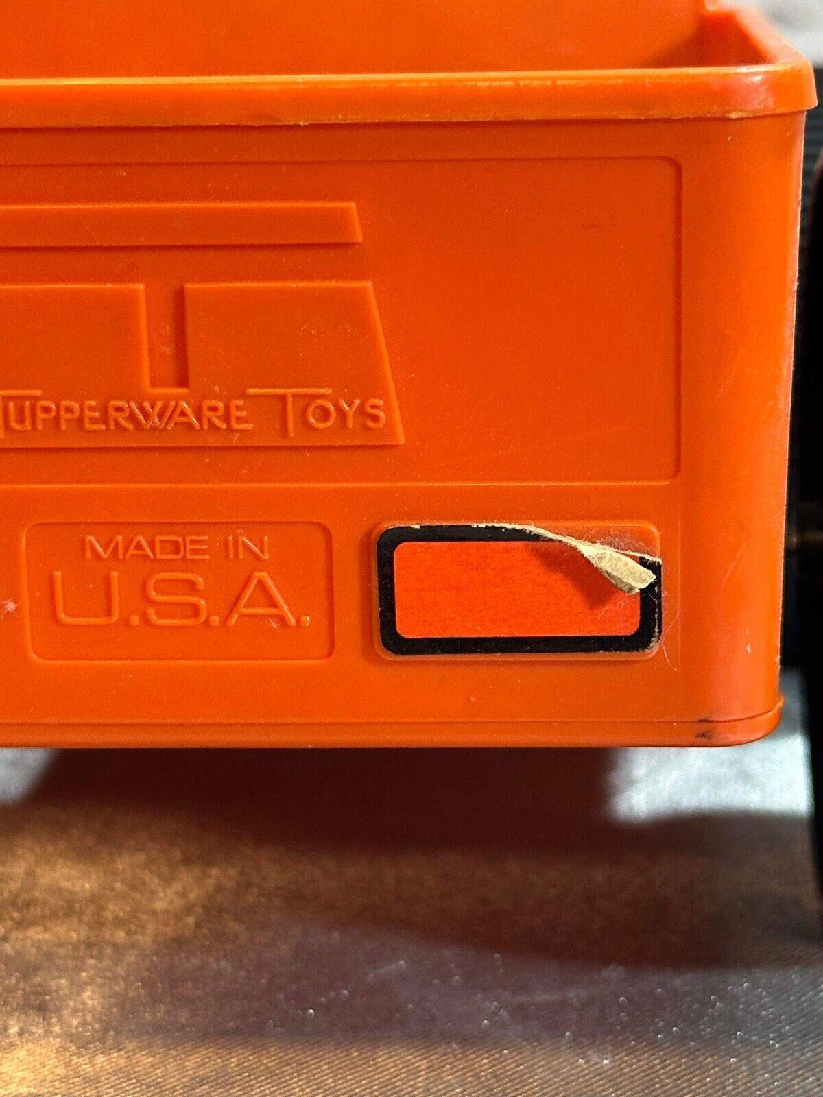 Vintage Orange Tupperware Tupper Toys Pick-em-up Truck 1342 Toy Car VTY ...