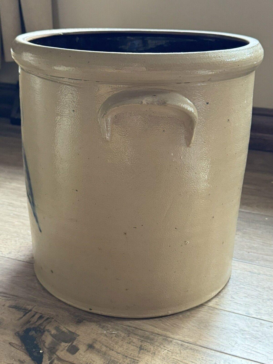 Red Wing Antique 5 Gallon Salt Glaze Stoneware Crock Blue Leaf ...
