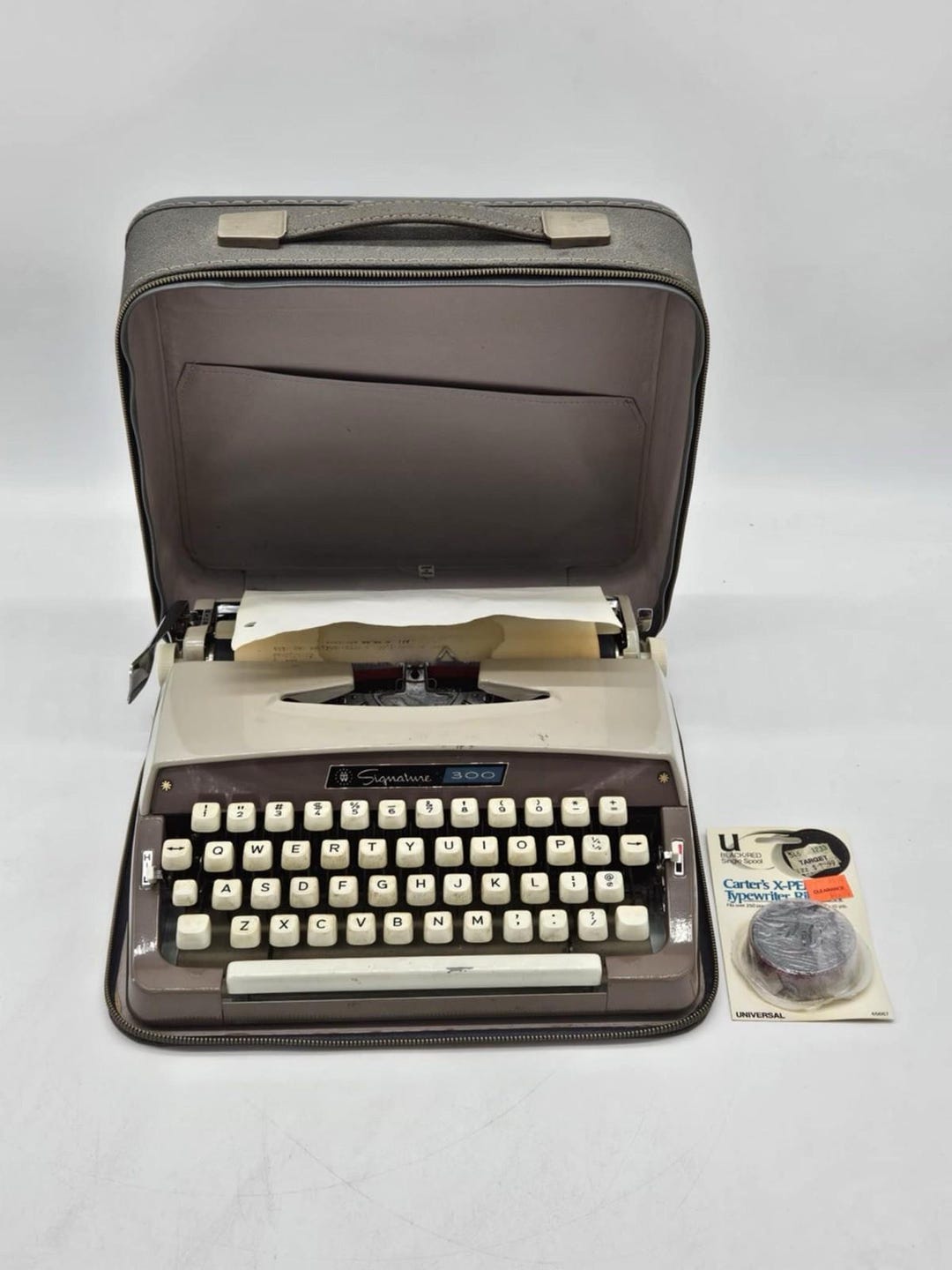 Vintage 1960'S Montgomery Ward SIGNATURE 300 Typewriter With Case ...
