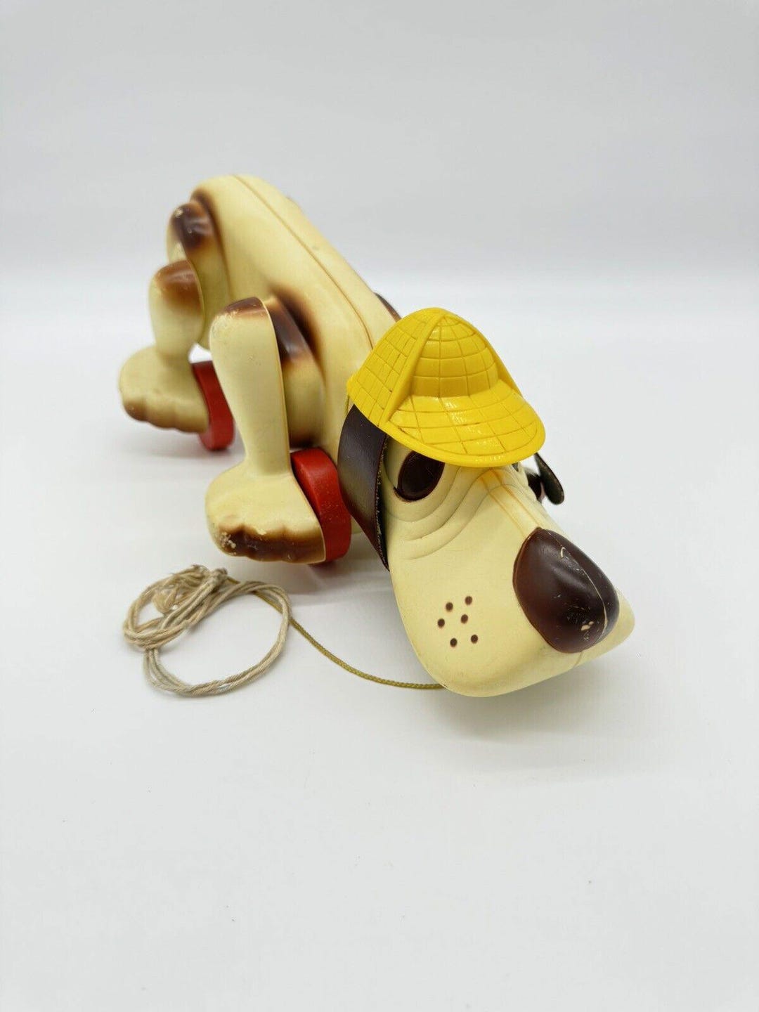 Vintage 1970s Hasbro 574 Digger Sniffing Detective Dog Plastic Pull Toy ...