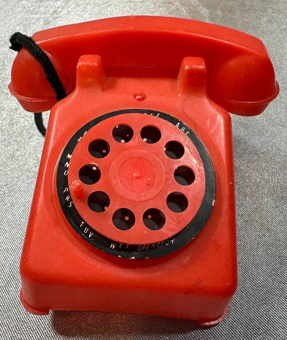 vintage steel rotary phone - Gem