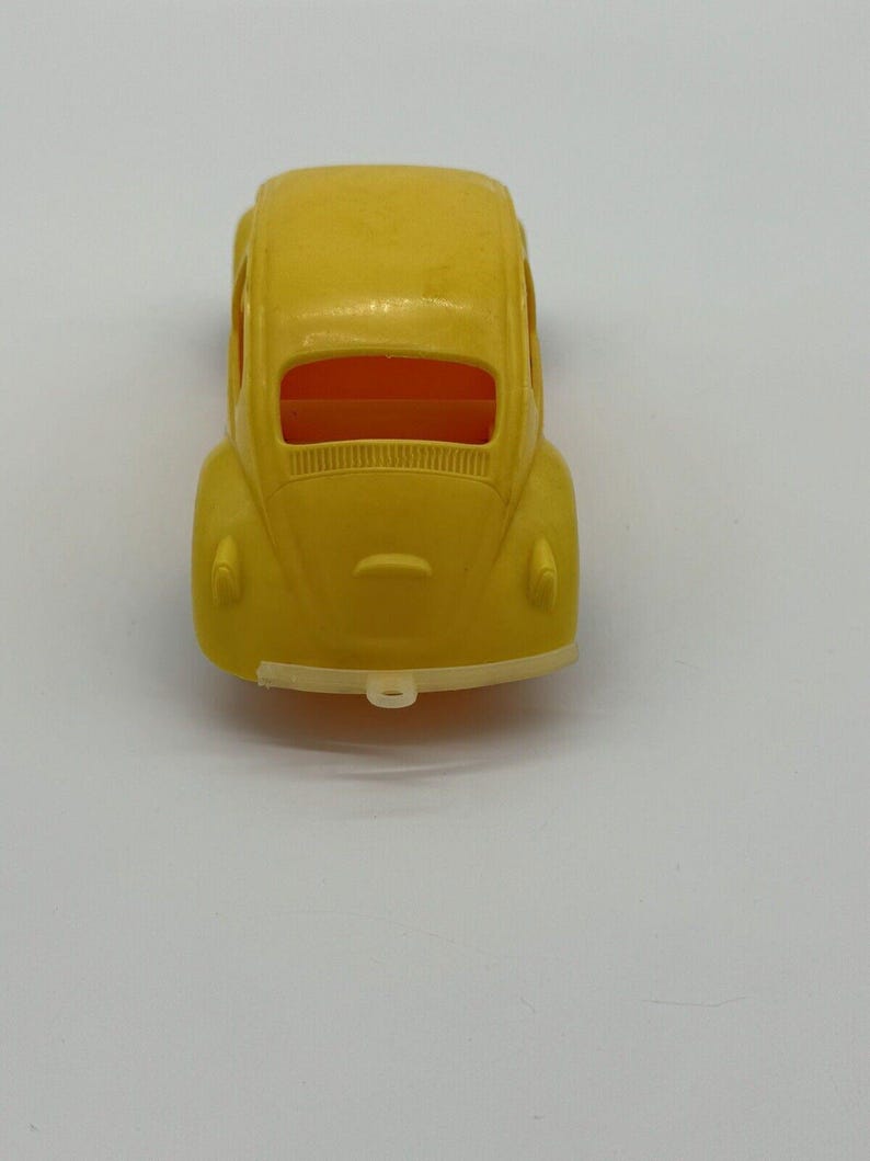 Vintage Car Vw Bug Volskwagen Beetle Plastic Toy Yellow Gay Toys Usa ...