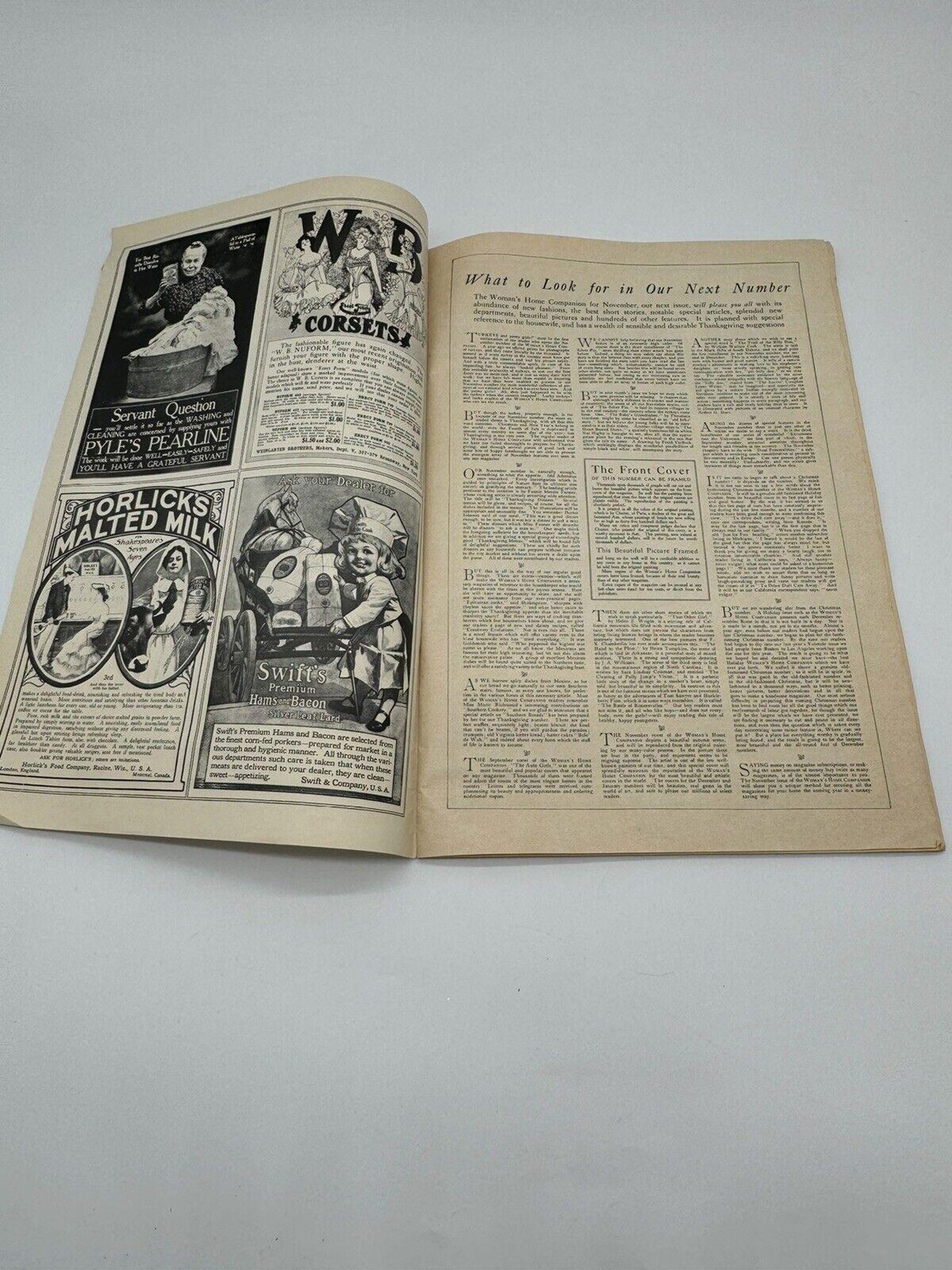 Vintage Authentic Reprint 1905 October Woman's Home Companion Magazine ...