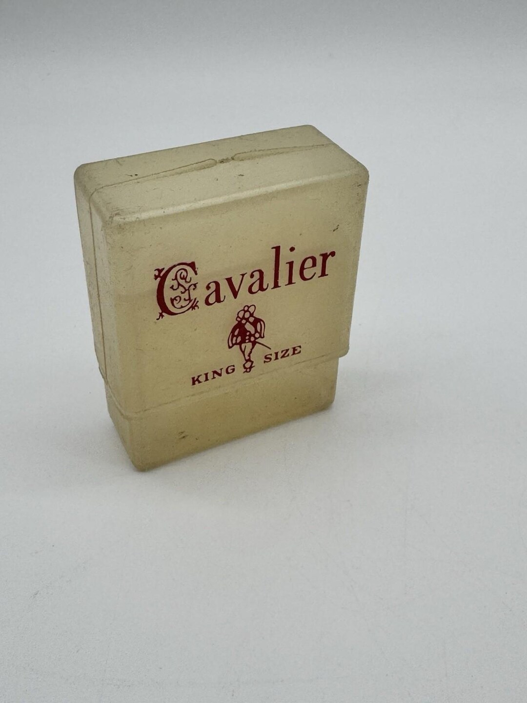 1960-70 Era Cavalier Cigarettes Clear Plastic 2-pc Cigarette Case Mail ...