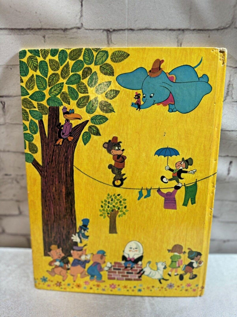 Walt Disney's Mother Goose 1973 Color Illustrations 12.5 Inches Tall ...