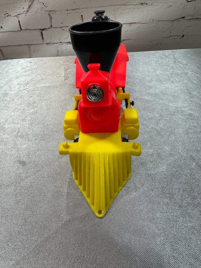 Vintage Tim-mee Toys 7676/81 Red & Yellow Plastic Steam Engine Train ...