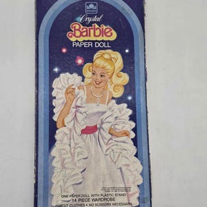1984 Crystal Barbie Paper Doll & Paper Clothes - Etsy