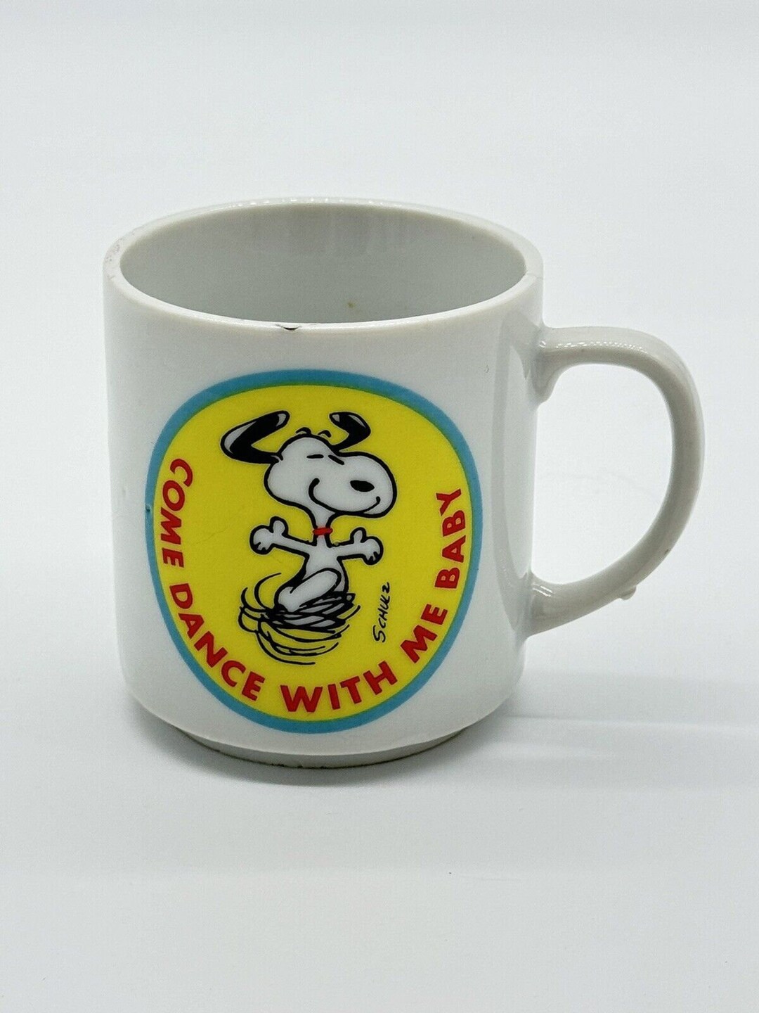 Vintage RARE 1958 SNOOPY Schultz Peanuts come Dance With Me Baby Mug ...