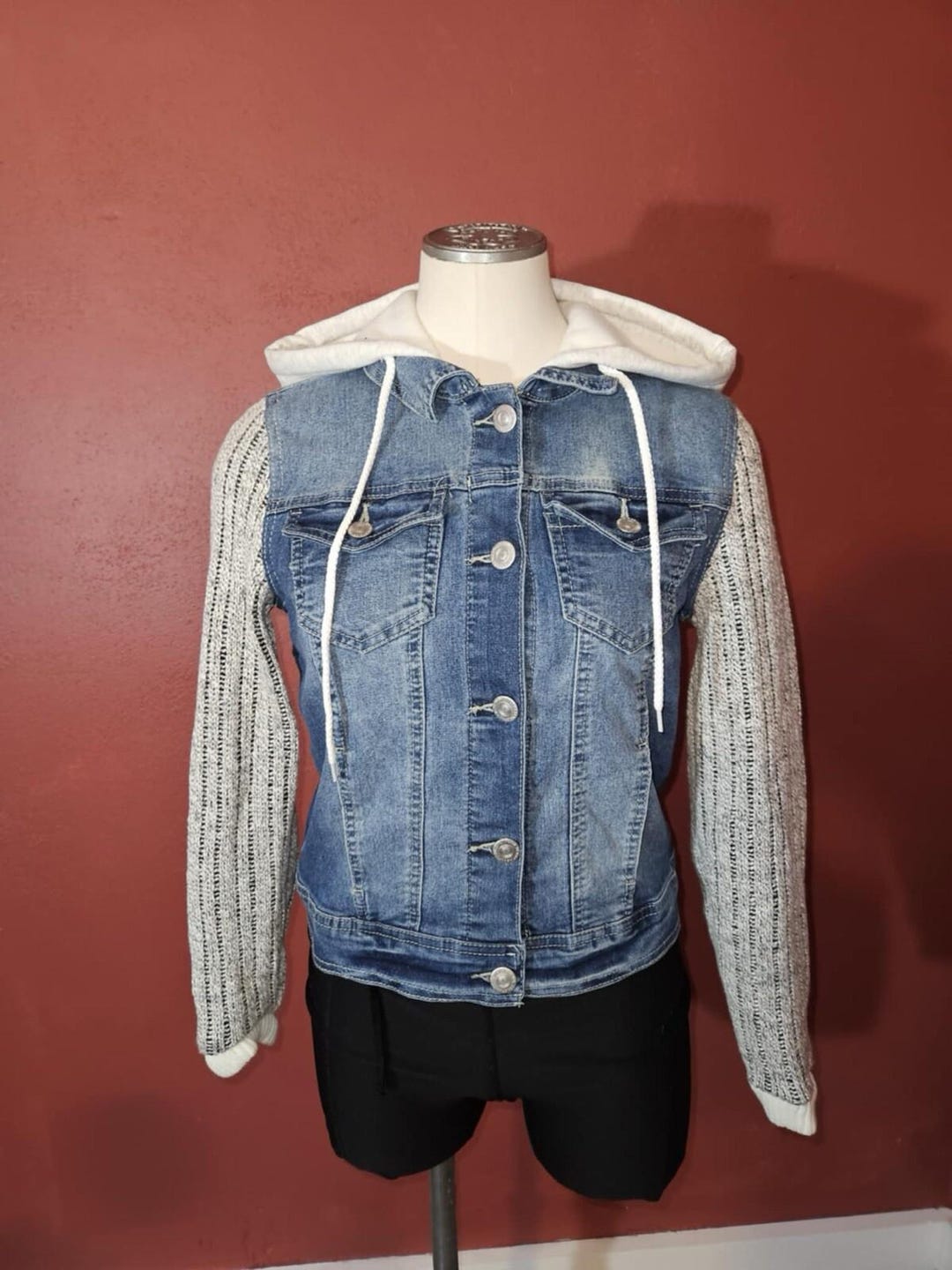 Wallflower Authentic Denim Dreamer Fit Juniors Jacket Sz M Sleeves ...
