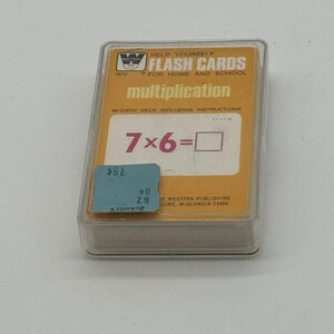 Vintage Whitman Multiplication Flash Cards W/ Original Case 006 - Etsy