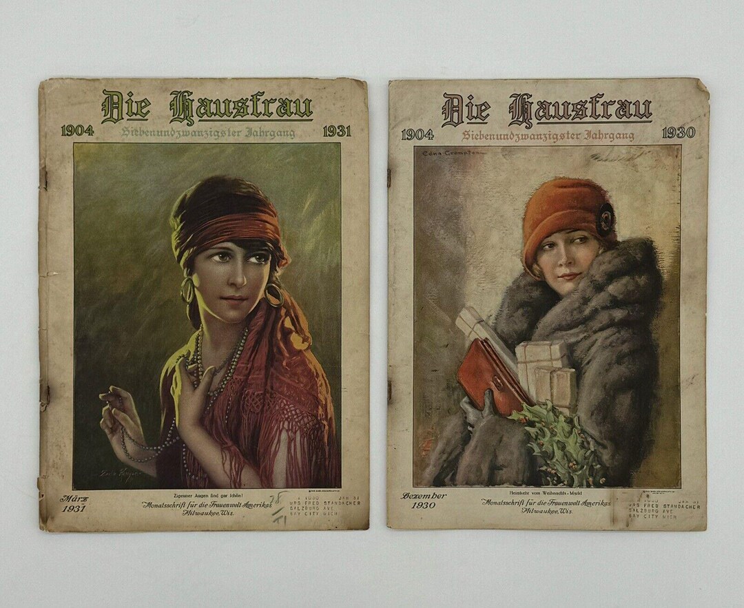 Zula Kenyon Illustrated Covers Only Die Hausfrau Magazines March 1931 ...
