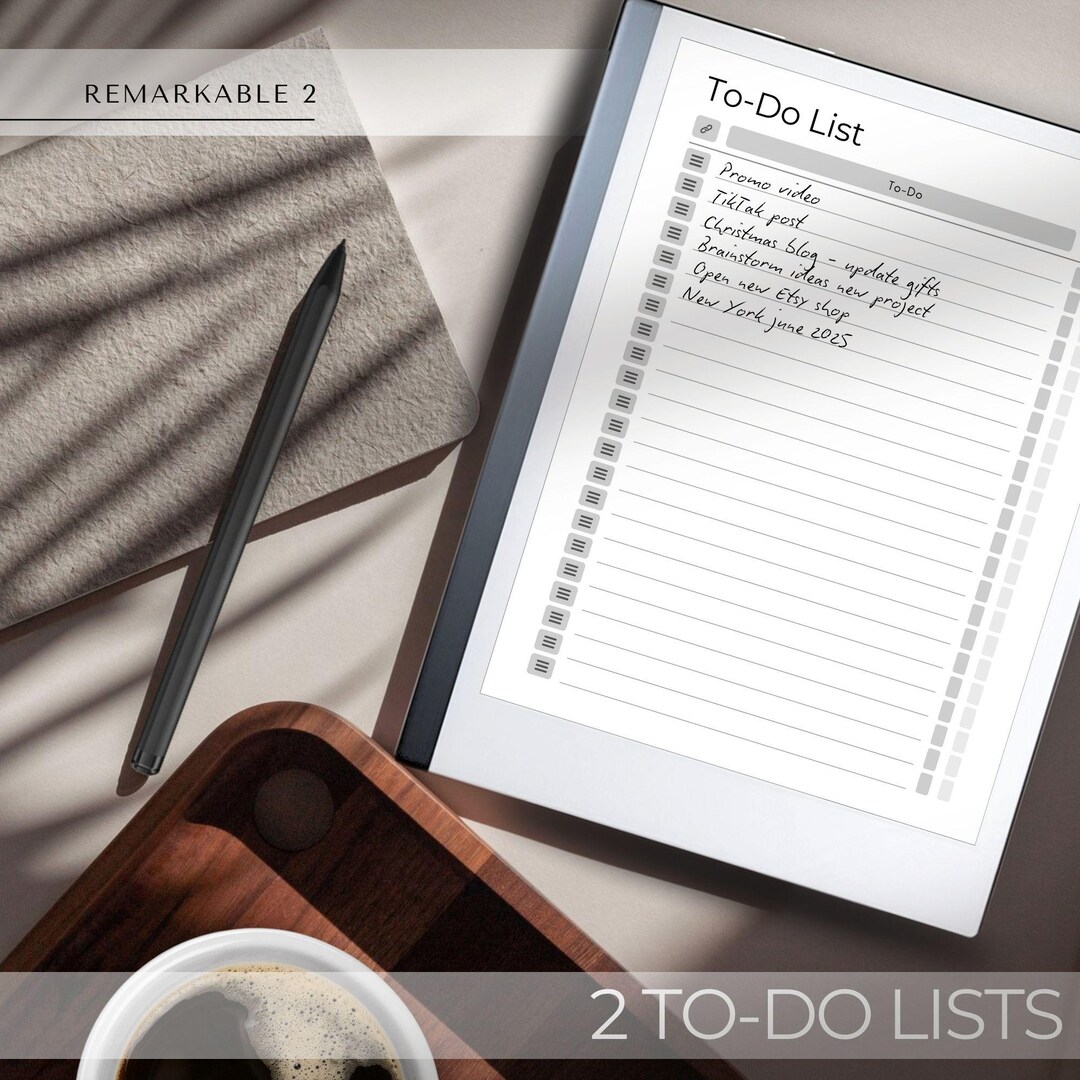 To-do List for Remarkable 2 | Remarkable Task Tracker | Checklist ...