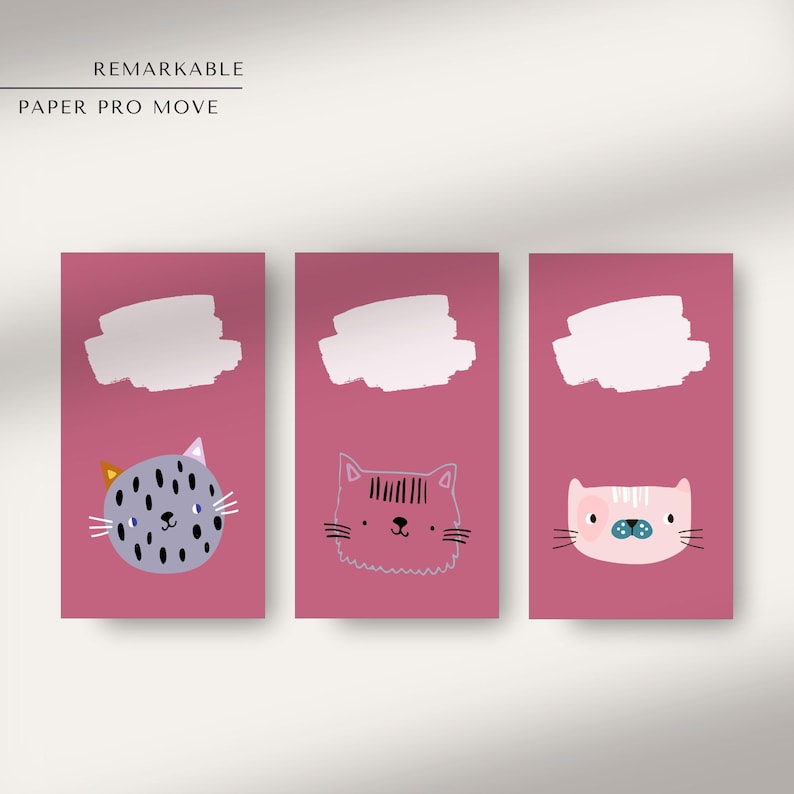 Notebook Covers for Remarkable Paper Pro Move | Notebook Cover Bundle ...