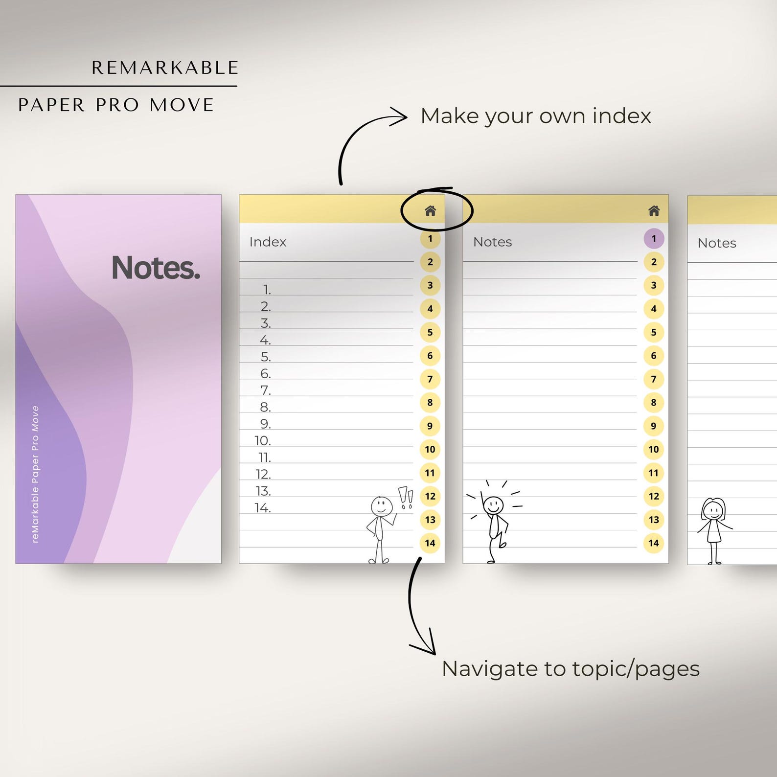 Notebook for Remarkable Paper Pro Move | Remarkable Notebook / Notes ...