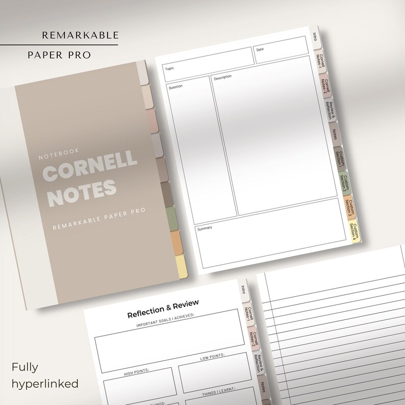 Remarkable Paper Pro Template Starter Pack [3] | Remarkable Bundle ...