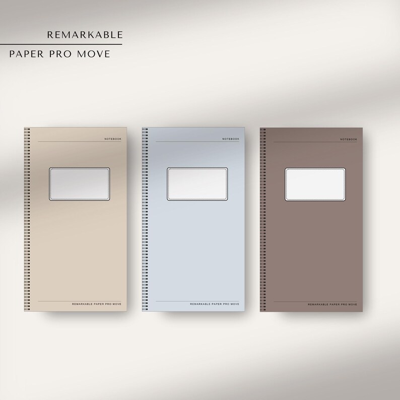 Notebook Covers for Remarkable Paper Pro Move | Notebook Cover Bundle ...