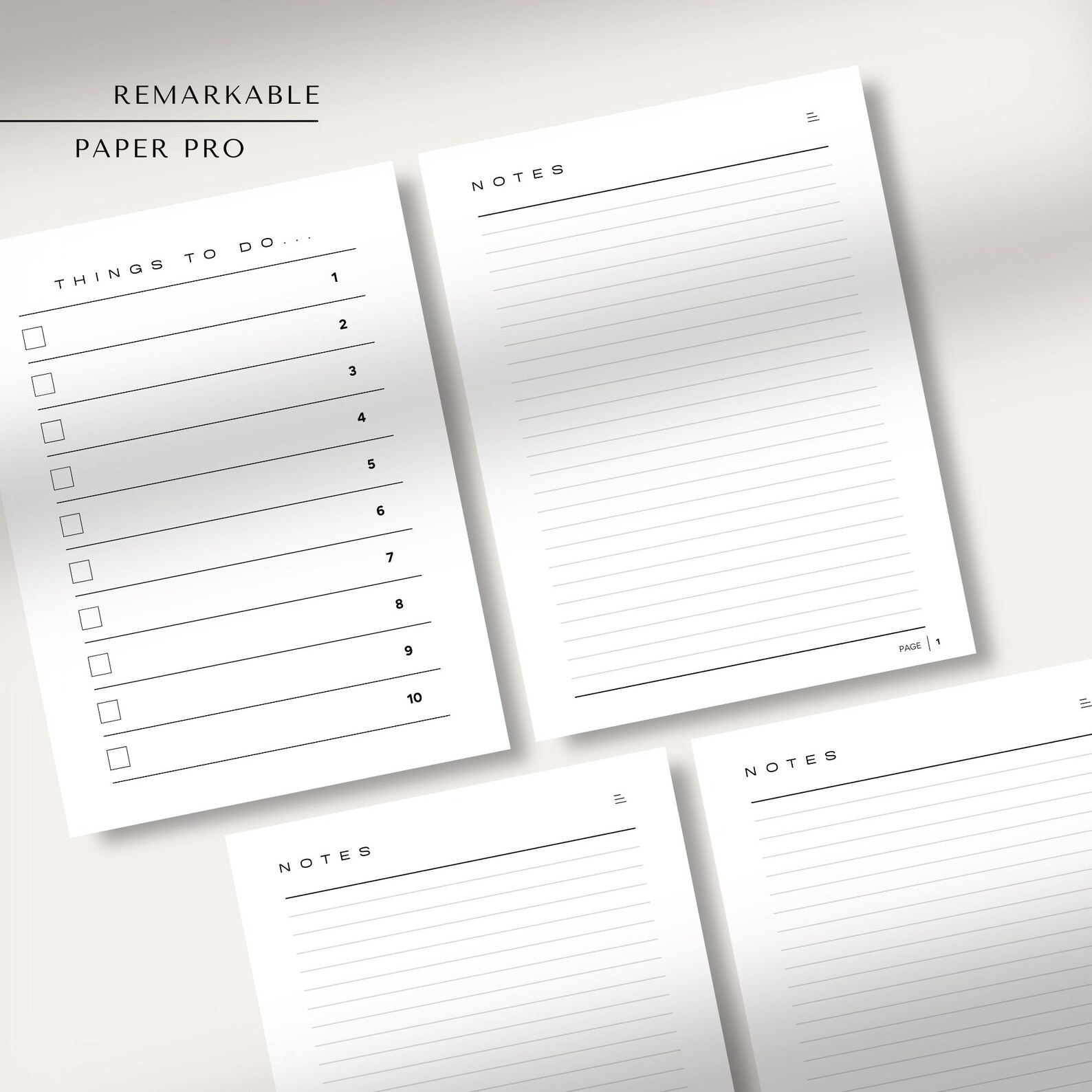 To-do List for Remarkable Paper Pro | Remarkable Task Tracker ...