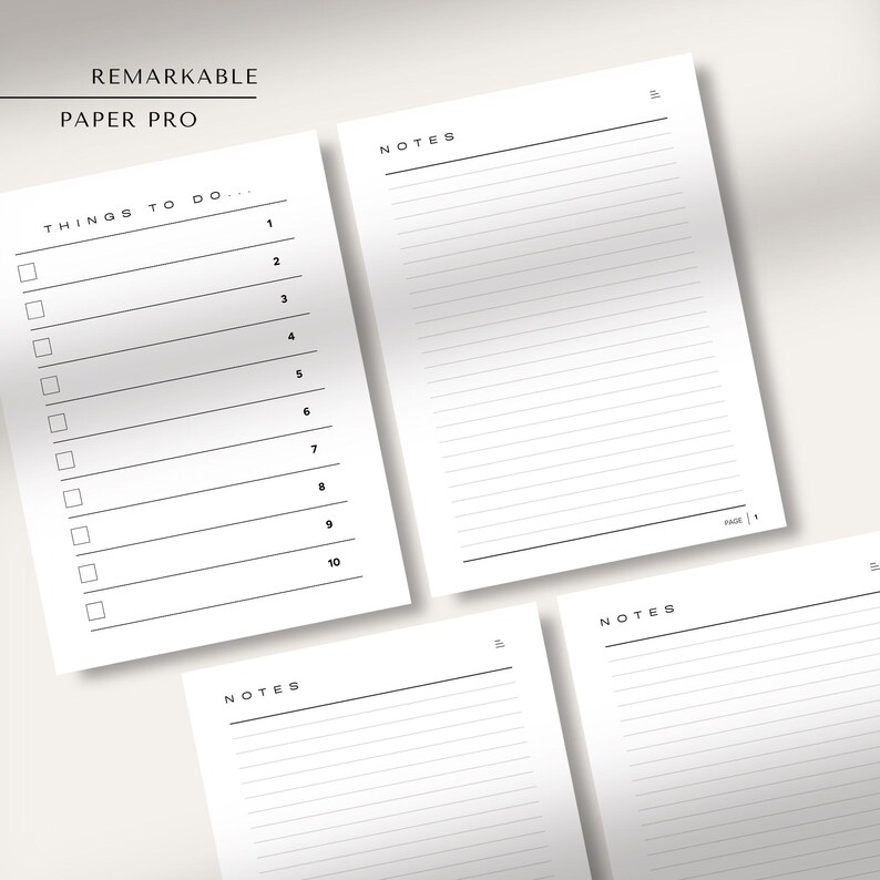 To-do List for Remarkable Paper Pro | Remarkable Task Tracker ...