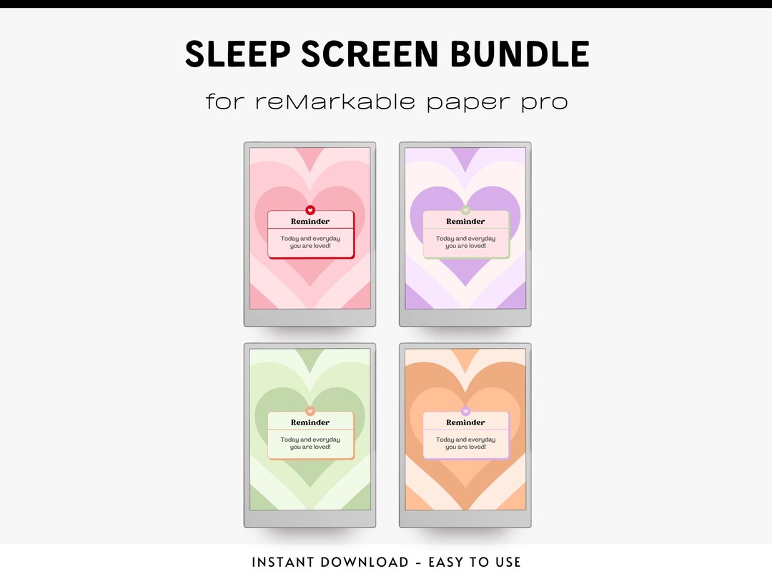 Sleep Screens for Remarkable Paper Pro | Colorful Screensaver With ...