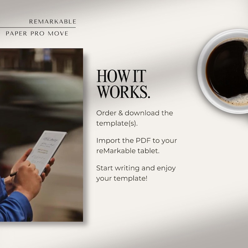 Daily Planner for Remarkable Paper Pro Move | Undated Month Planner ...