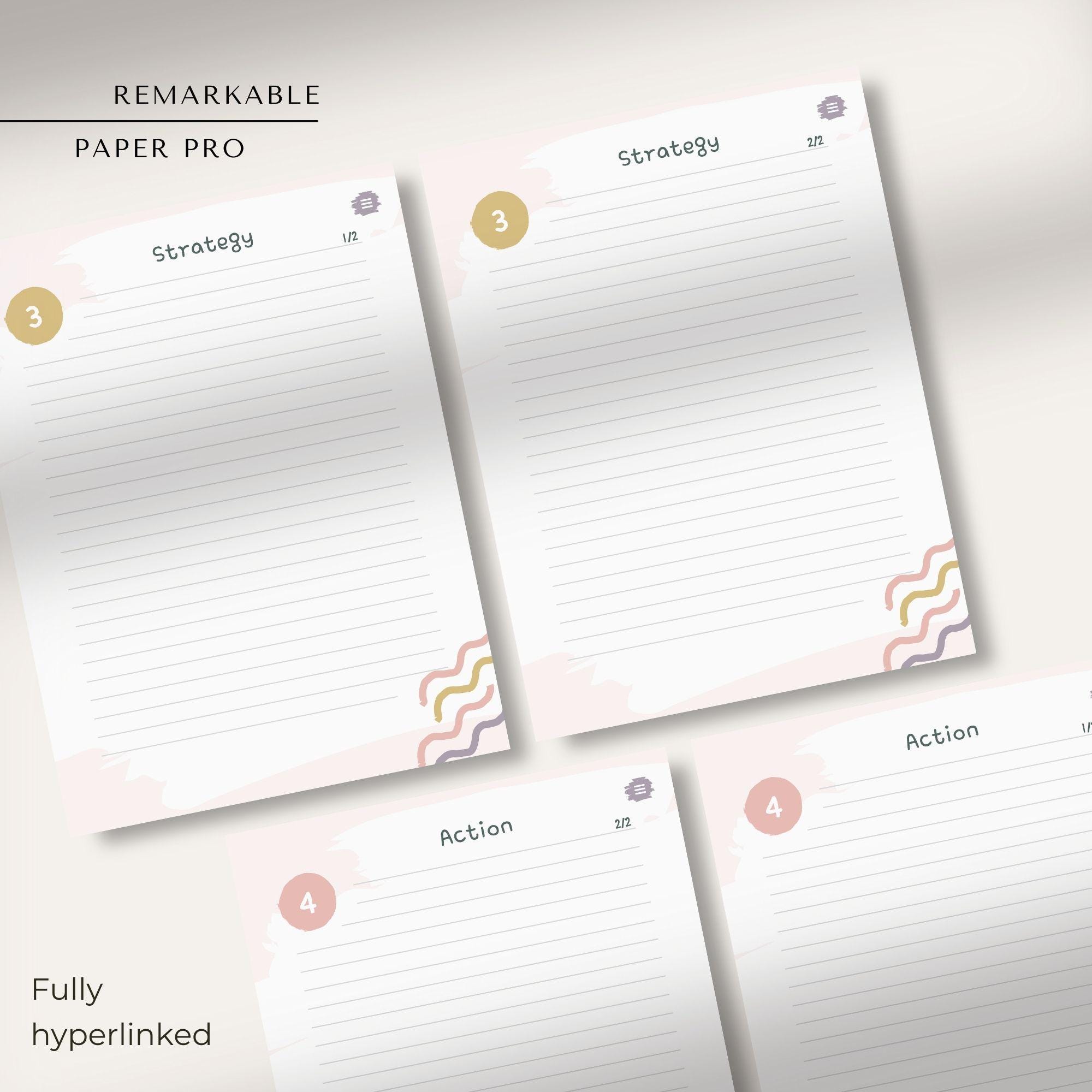 Mind Mapping Template for Remarkable Paper Pro | Digital Notes ...