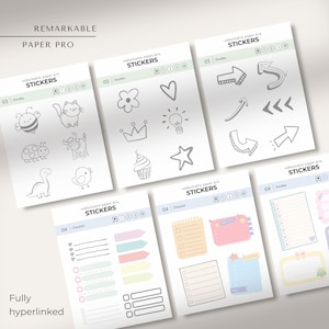 Custom Stickers for Remarkable Paper Pro | Shapes and Visuals to Create ...
