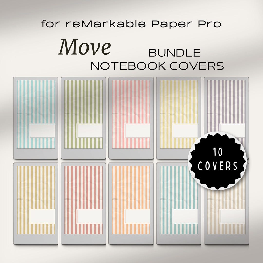 Notebook Covers for Remarkable Paper Pro Move | Remarkable Notebook ...