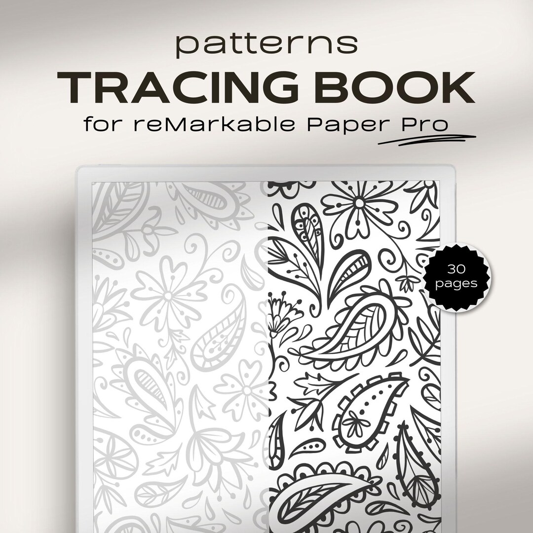 Tracing Book for Remarkable Paper Pro | Coloring Pages for Adults ...