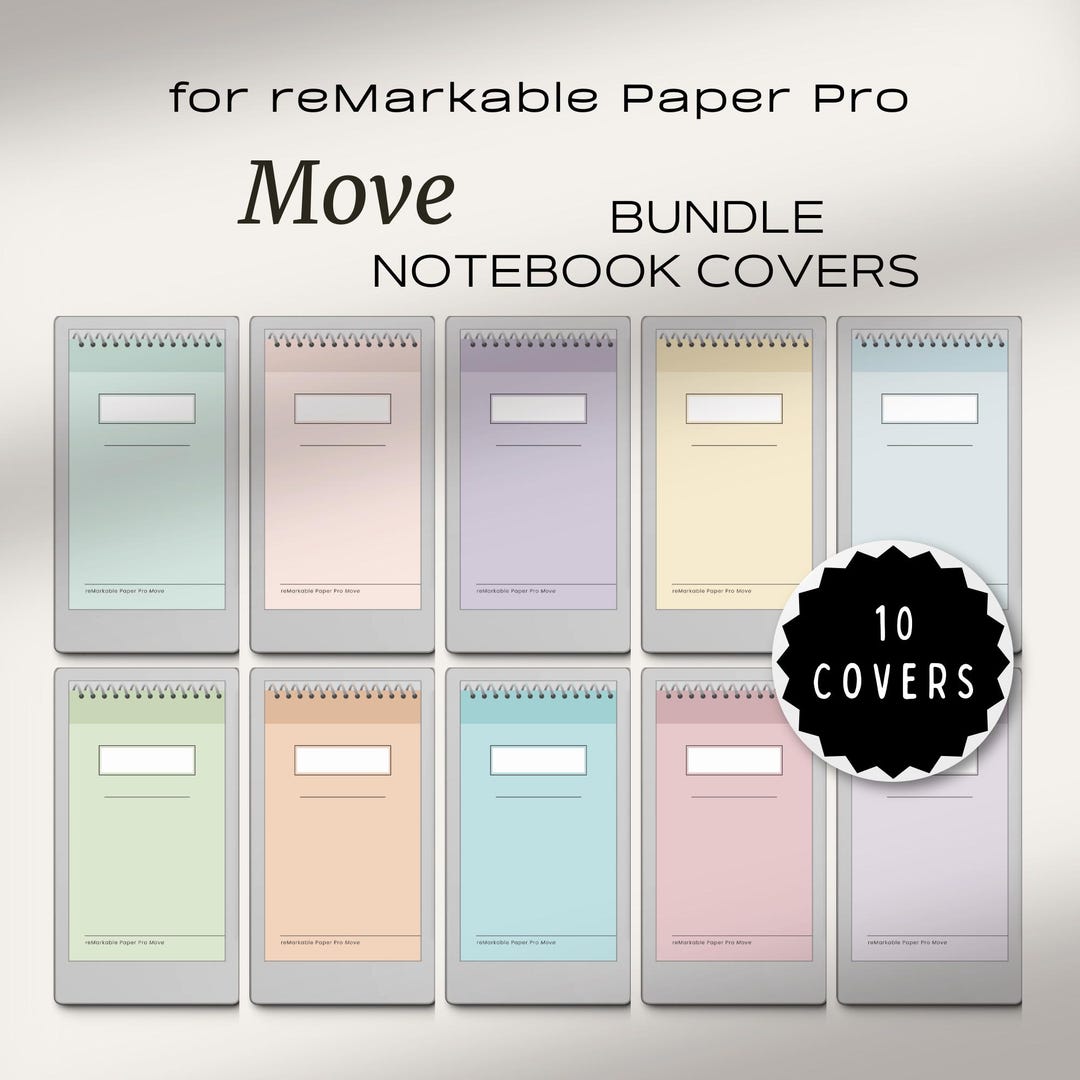 Notebook Covers for Remarkable Paper Pro Move | Remarkable Notebook ...